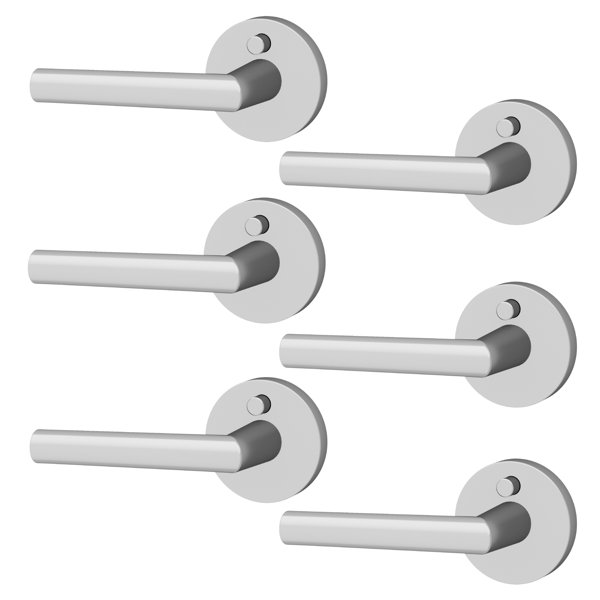 Okun Privacy Door Handle With Push Button 6 Pack | Wayfair