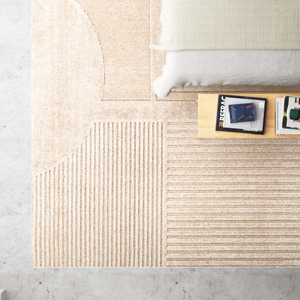 AllModern Courtyard Cream Rug & Reviews | Wayfair