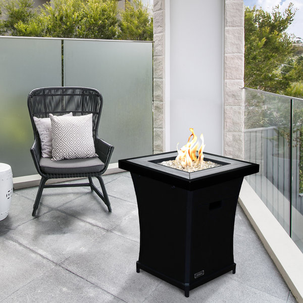 Sunbeam Urban Aluminum Ceramic Top Propane/Natural Gas Column Fire Pit ...