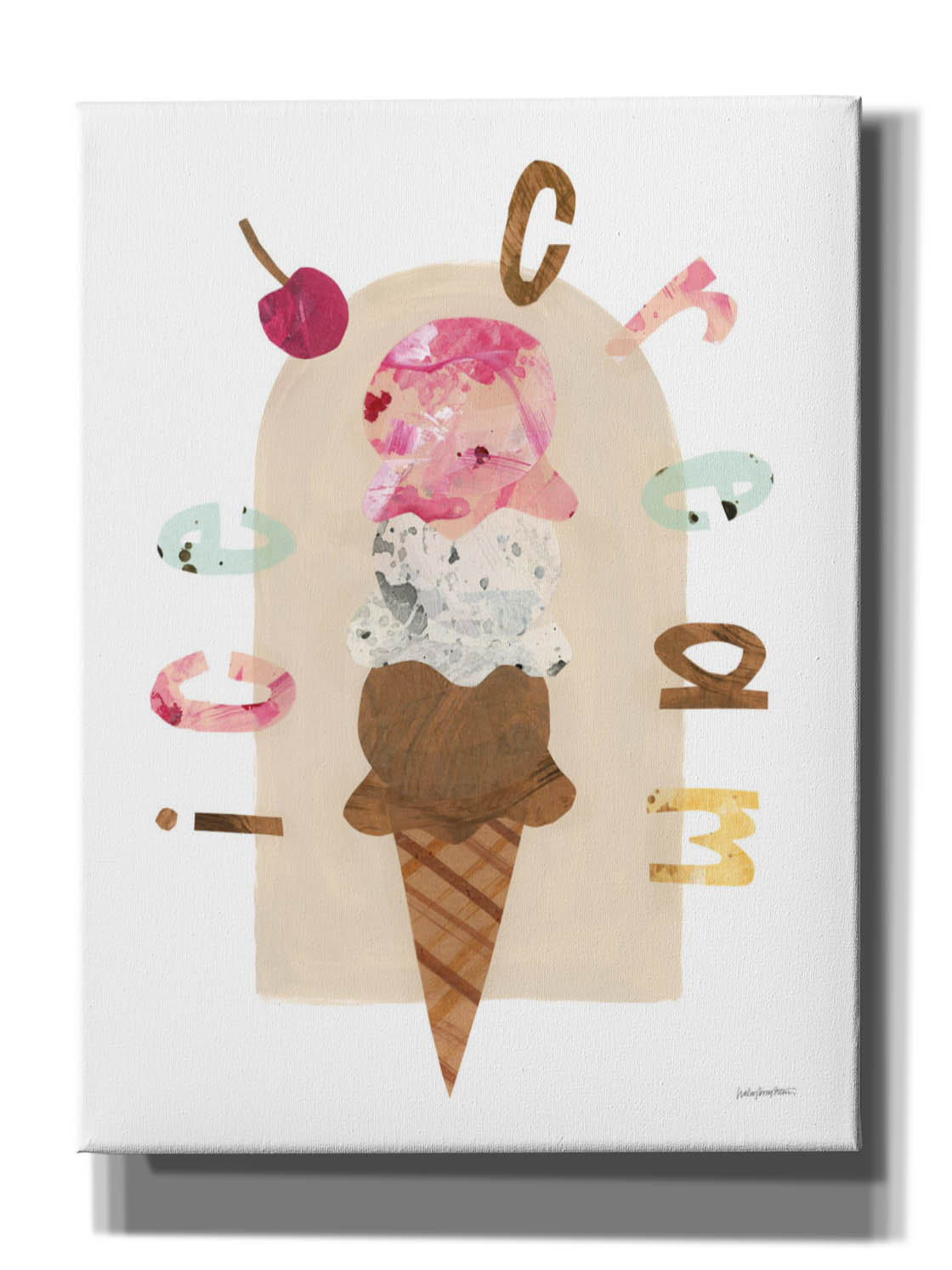 Epic Graffiti 'Ice Cream 2' by Haley Knighten Canvas Wall Art, 12" x 16 ...