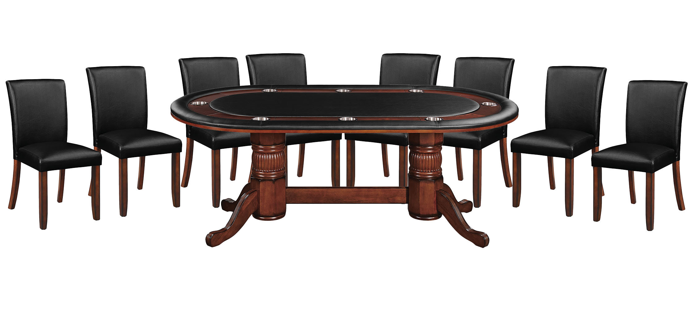 Ram Game Room 84" 8 - Player Poker / Table and Chairs By RAM Game Room ...