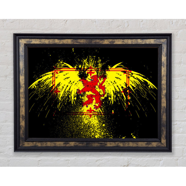 Bright Star Welsh Flag Eagle - Single Picture Frame Art Prints ...