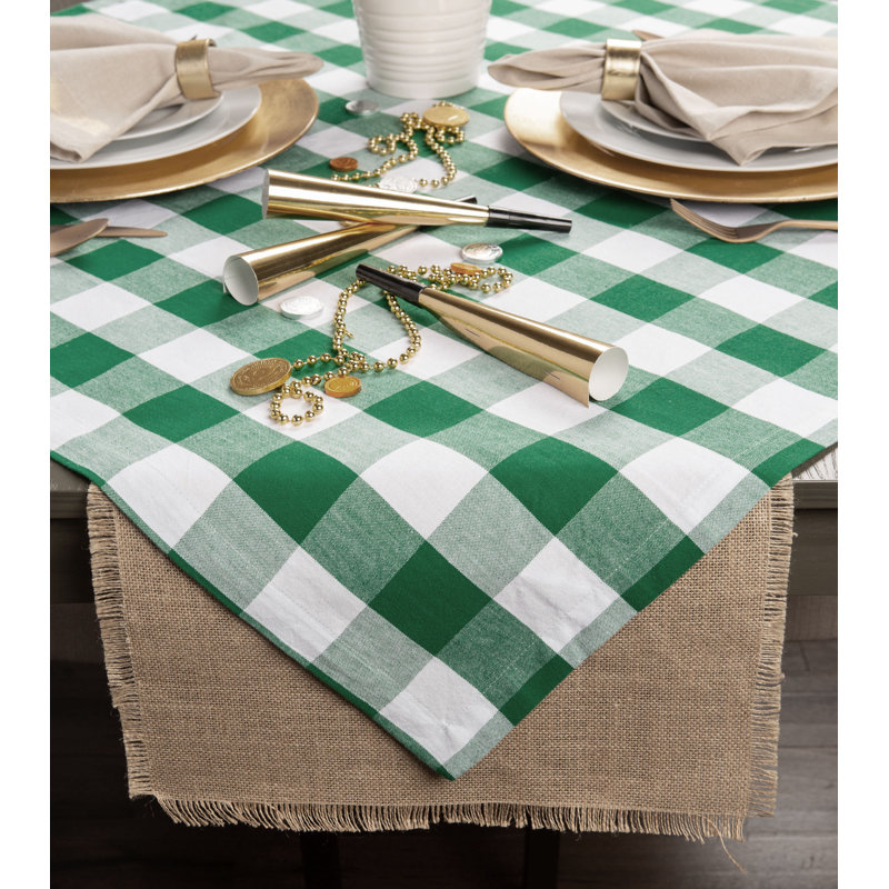 Gracie Oaks Wolsingham Gingham Cotton Tablecloth & Reviews | Wayfair