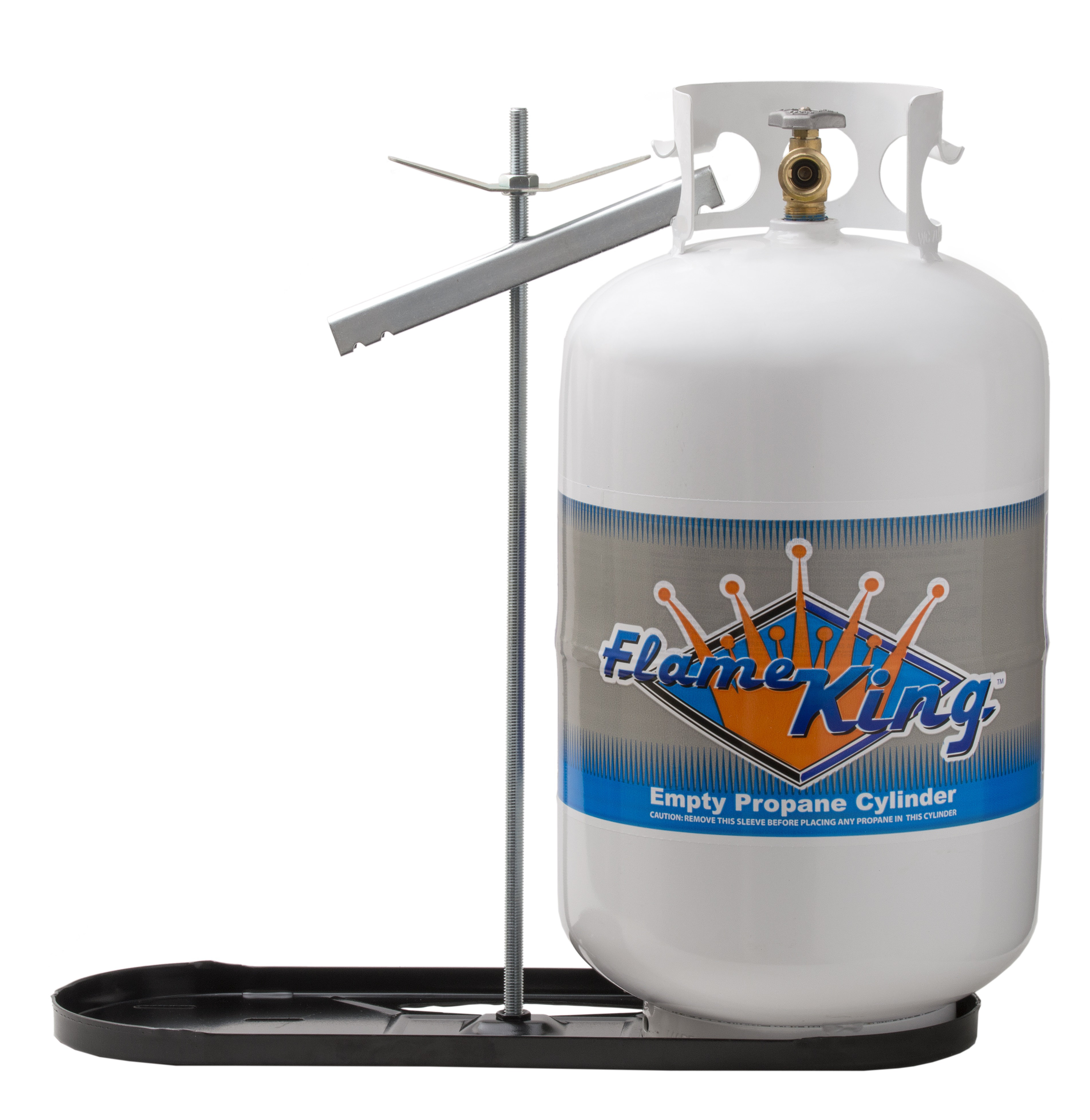 Flame King Dual RV Propane Tank Cylinder Rack for RVs and Trailers for ...