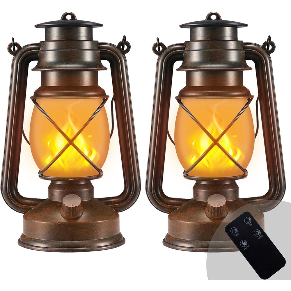 MAXAYA Outdoor Lantern Hanging Vintage Led Waterproof Camping Lamps ...