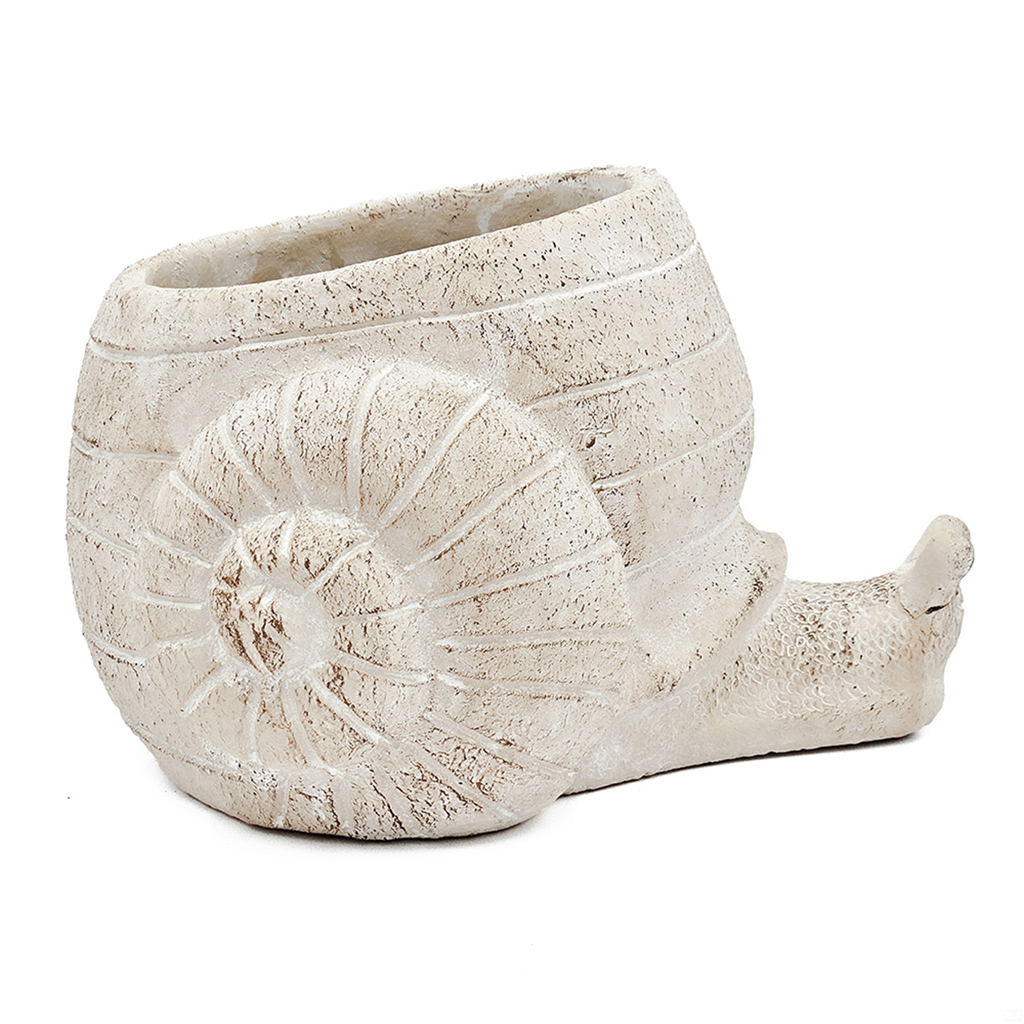 Rosecliff Heights Decorative Sand And Cement Snail Planter | Wayfair