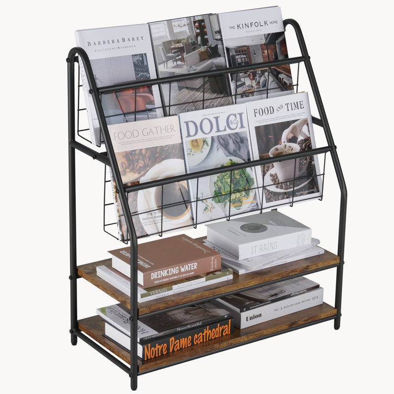 17 Stories Megyn Free Standing Magazine Rack | Wayfair
