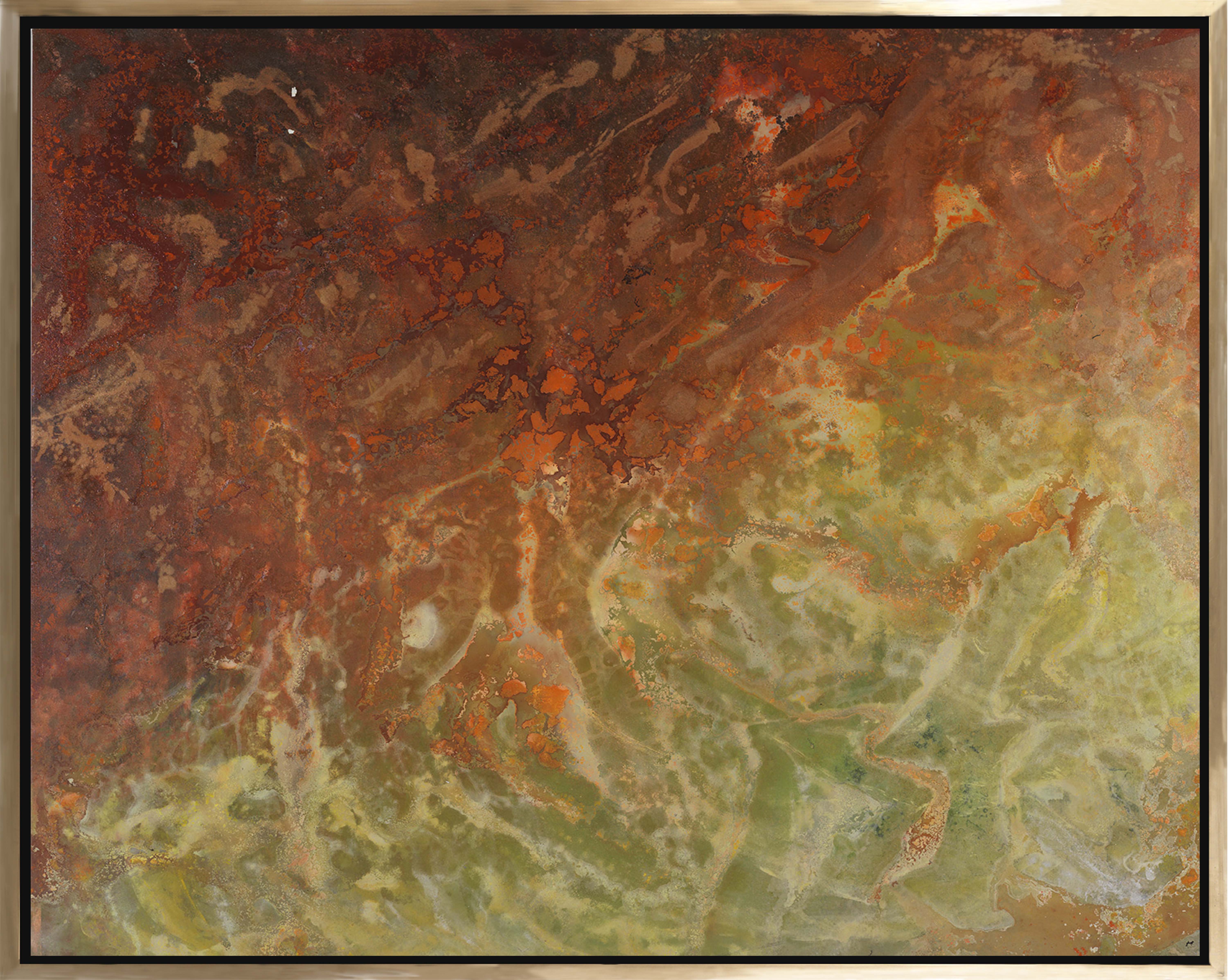 CHC Art, Inc. Global Warming - Floater Frame Painting on Canvas | Wayfair