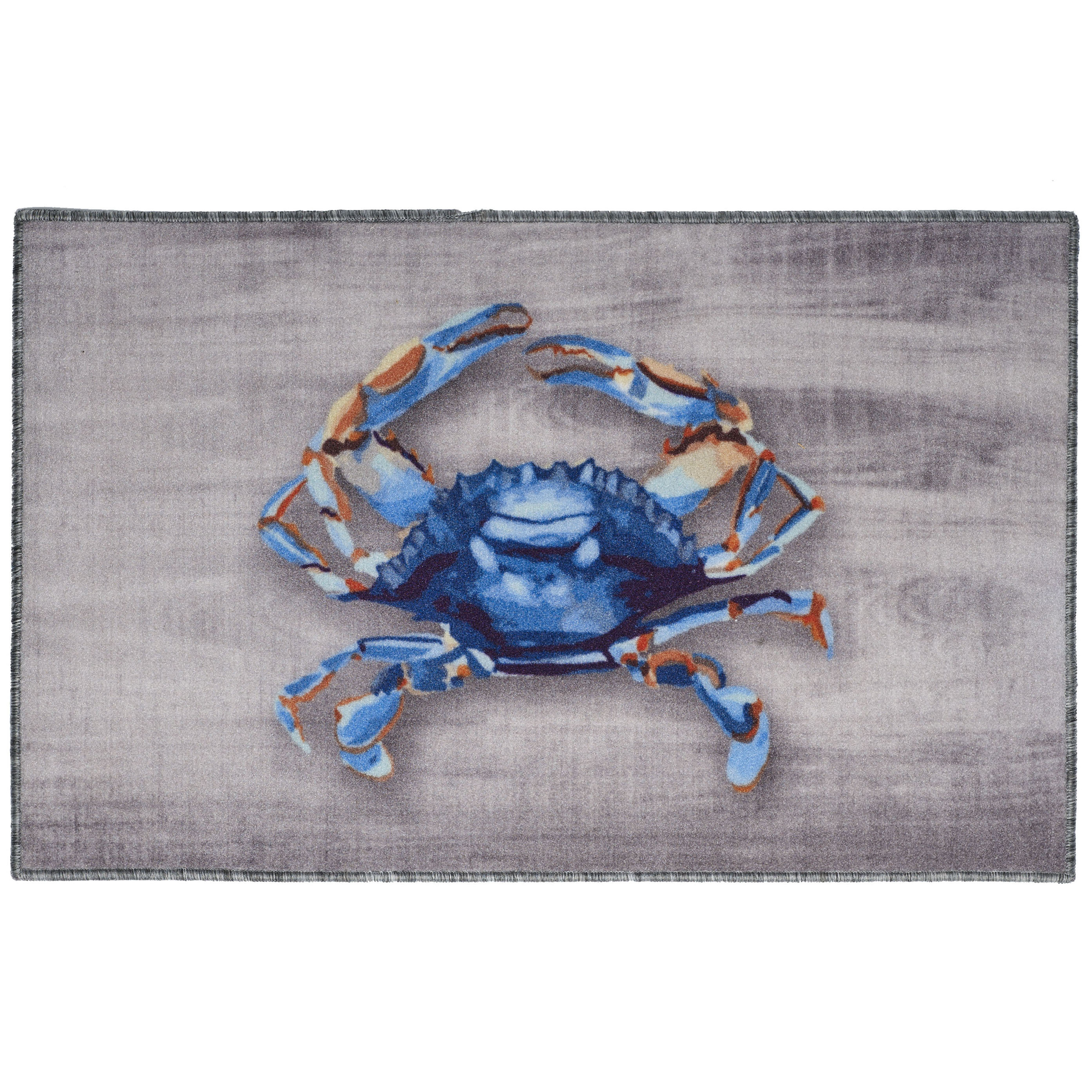 Home Furnishings by Larry Traverso Single Crab Nylon Kitchen Mat ...