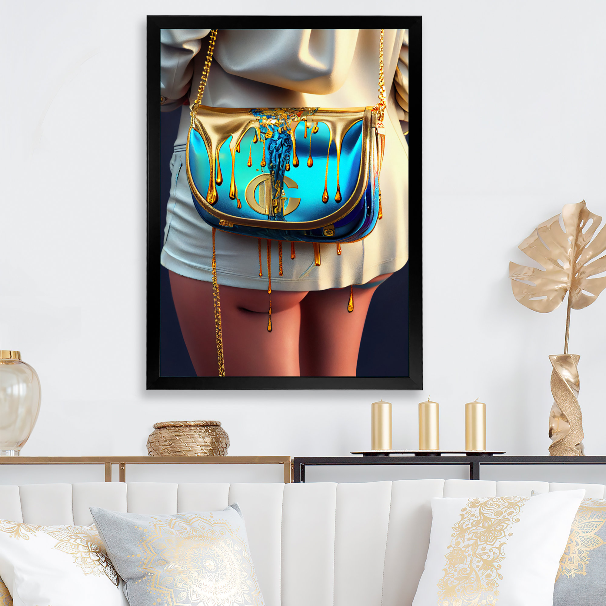 Design Art Fashion Girl Going Out Tonight With G - Fashion Canvas Wall ...