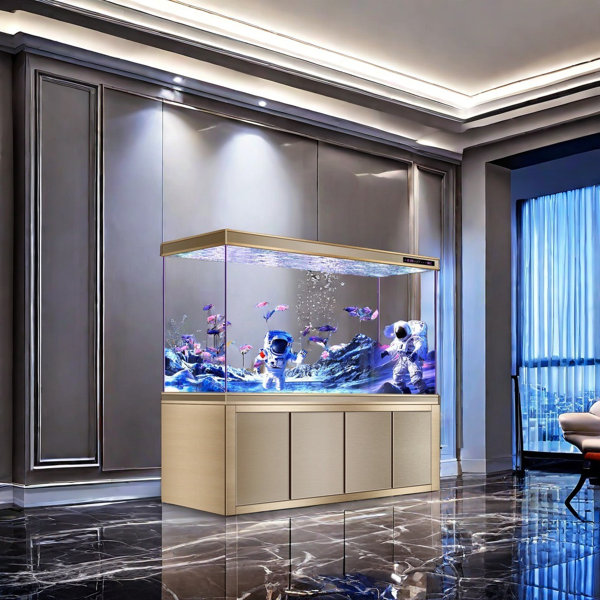 Lingxis Modern Minimalist Rectangular Eco Aquarium Tank | Wayfair