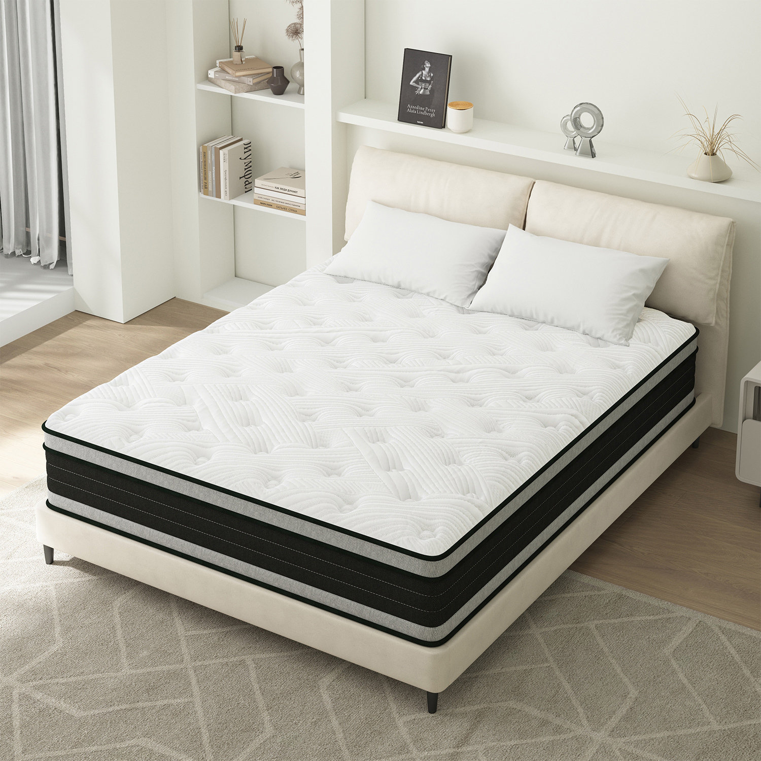 Alwyn Home Asellus 14'' Medium Firm Hybrid Pillow Top Mattresses In a ...