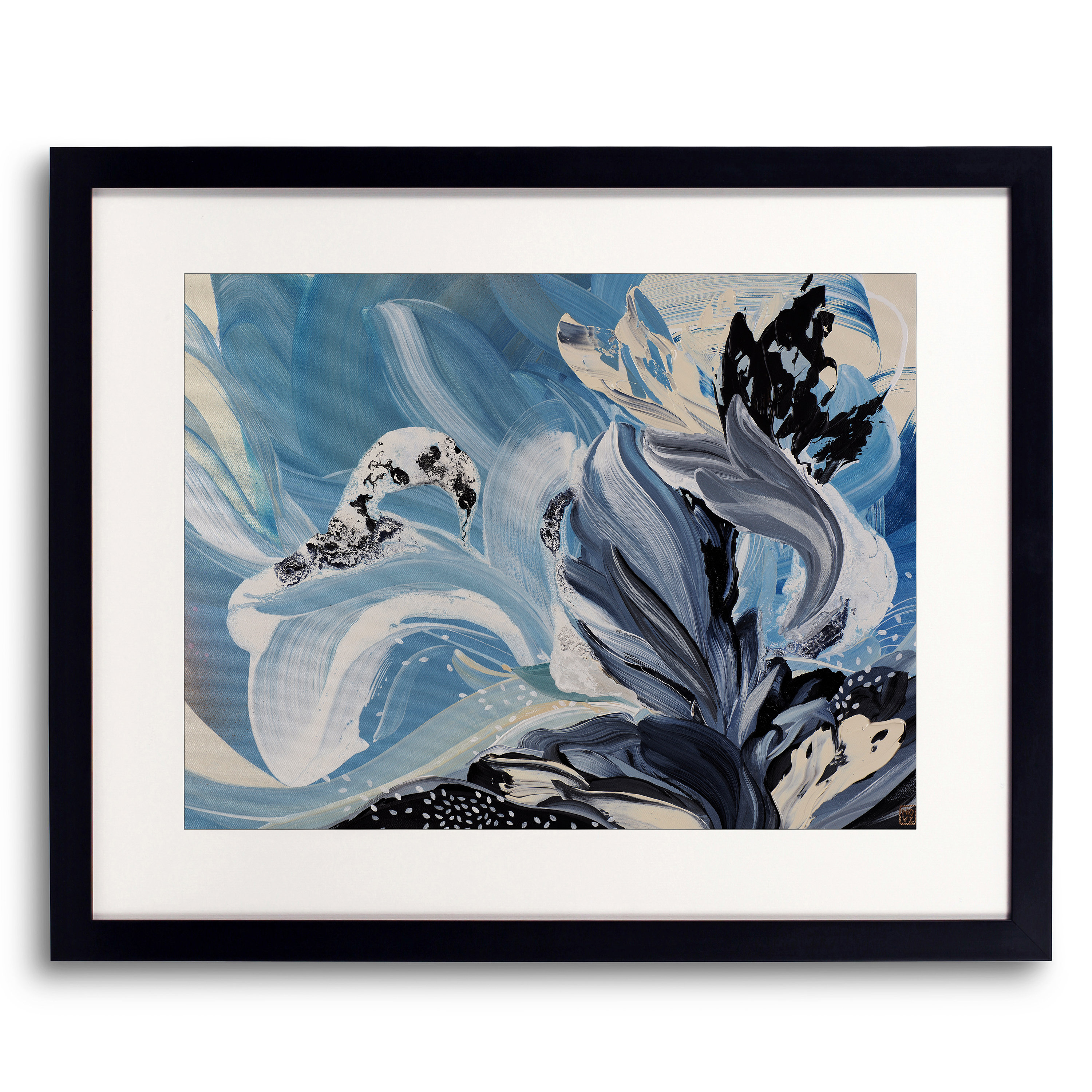 Made & Curated Silvering Lumi by Novi Lim - Painting | Wayfair