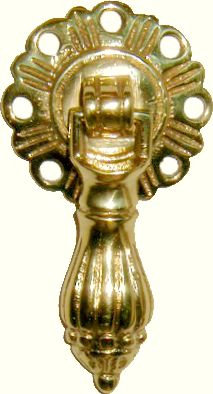 D. Lawless Hardware (5 Pack) 2 inch Victorian Teardrop Pull Cast Brass ...