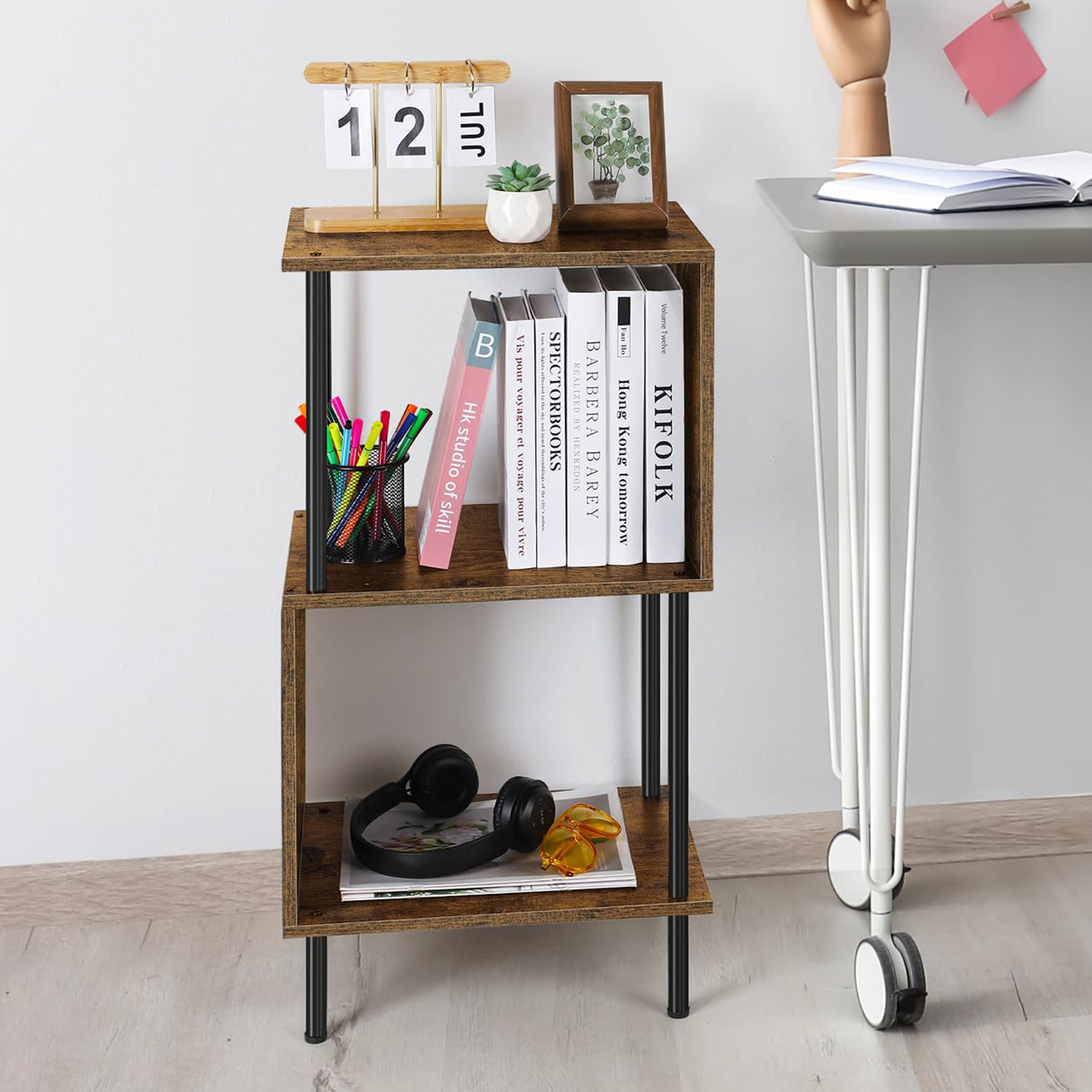 Ebern Designs 3 Tier Bookshelf - Wayfair Canada