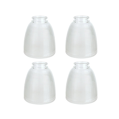 Latitude Run® 5.125'' H x 4.312'' W Glass Empire Ceiling Fan Fitter ...