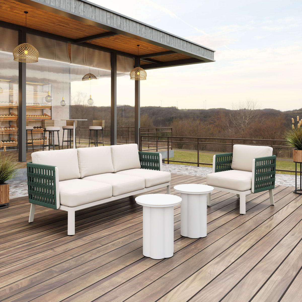 Zuo Hospitality Bridgehampton Armchair White | AllModern
