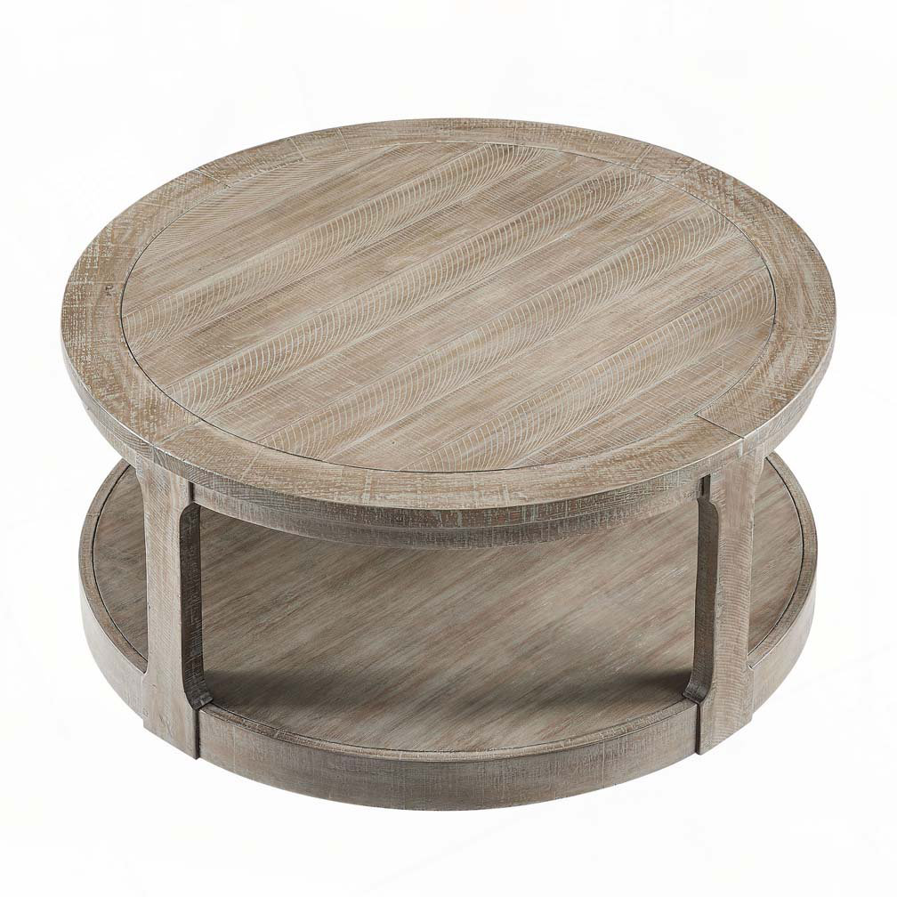 Red Barrel Studio® 2 Tier Traditional Round Circle Wooden Center Coffee ...
