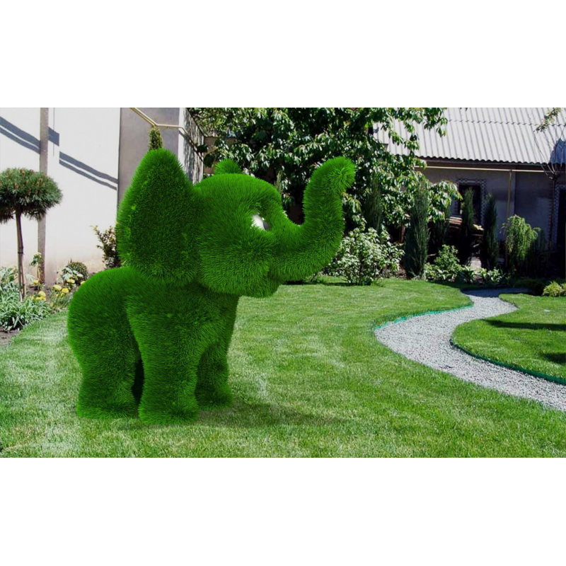 Decor Factory Studio Outdoor Cartoon Baby Elephant Topiary Green ...