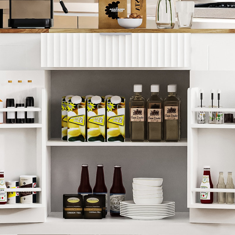 Lark Manor™ Rolling Wood Kitchen Cart Island | Wayfair