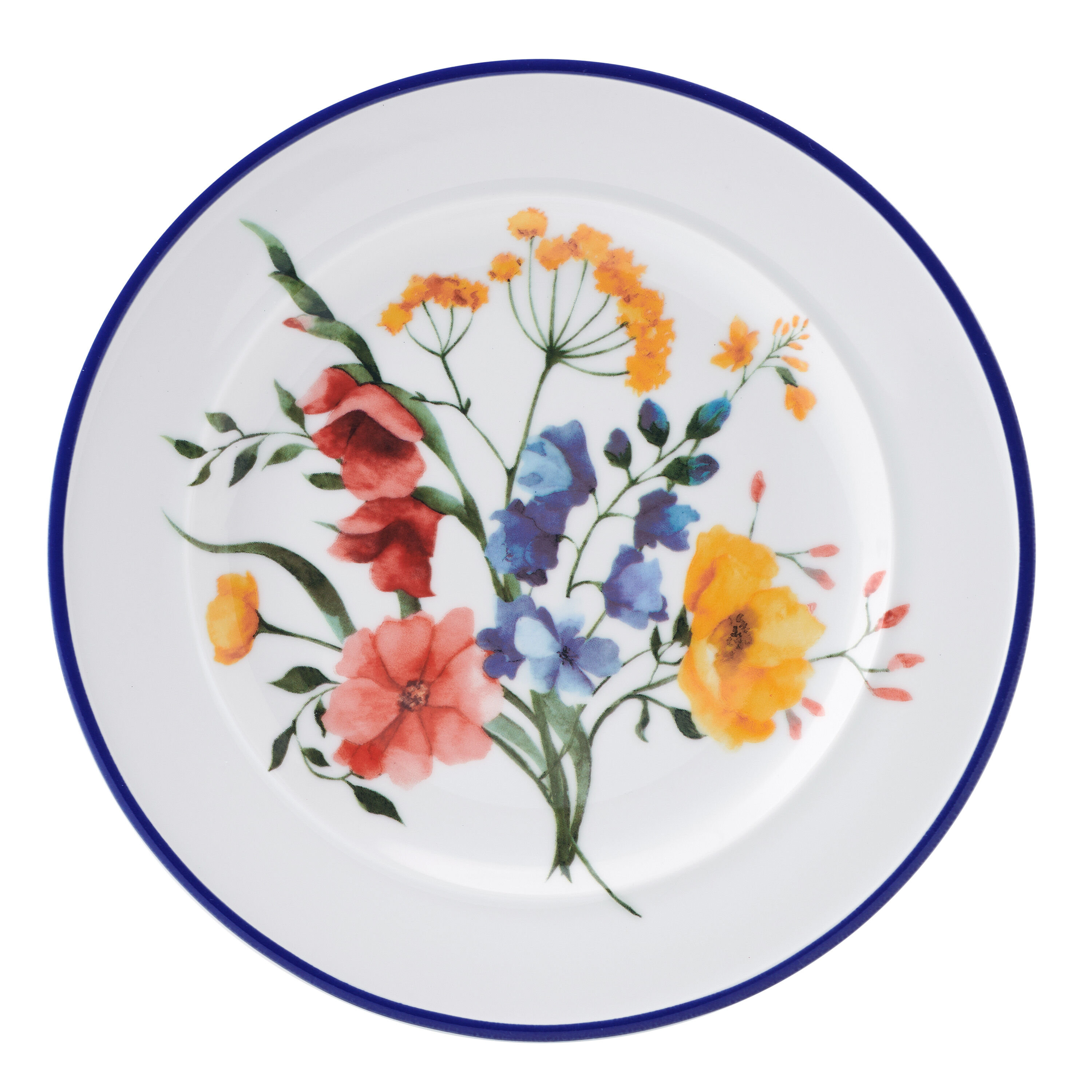Fitz and Floyd Everyday White Bouquet Salad Plates | Wayfair