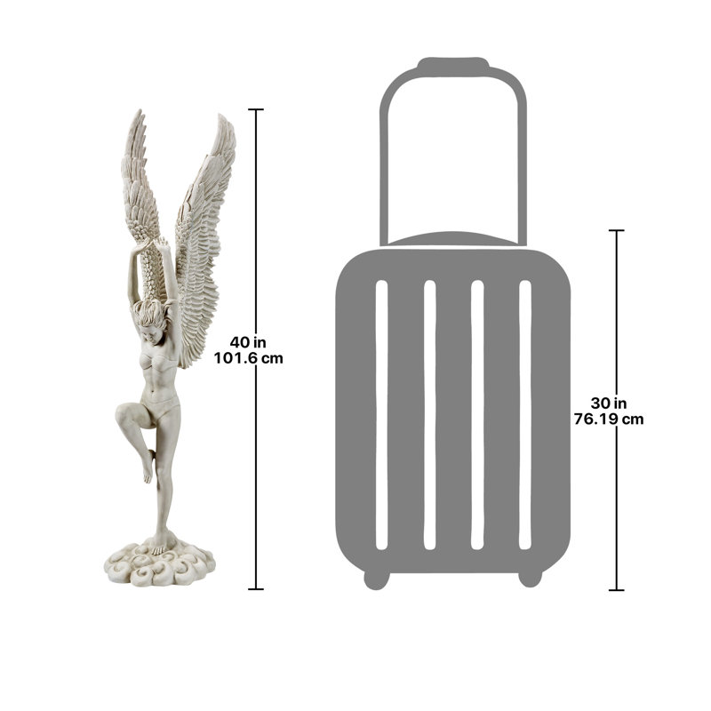 Design Toscano Heaven's Free Fall Angel Statue & Reviews | Wayfair