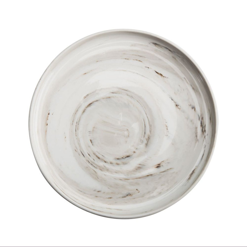 Luzerne Marble Plate Raised Rim 8.25" By Luzerne (Case Of 24 ...