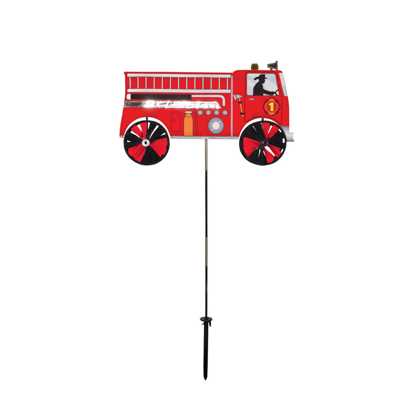 In The Breeze 24" Fire Truck Spinner & Reviews | Wayfair