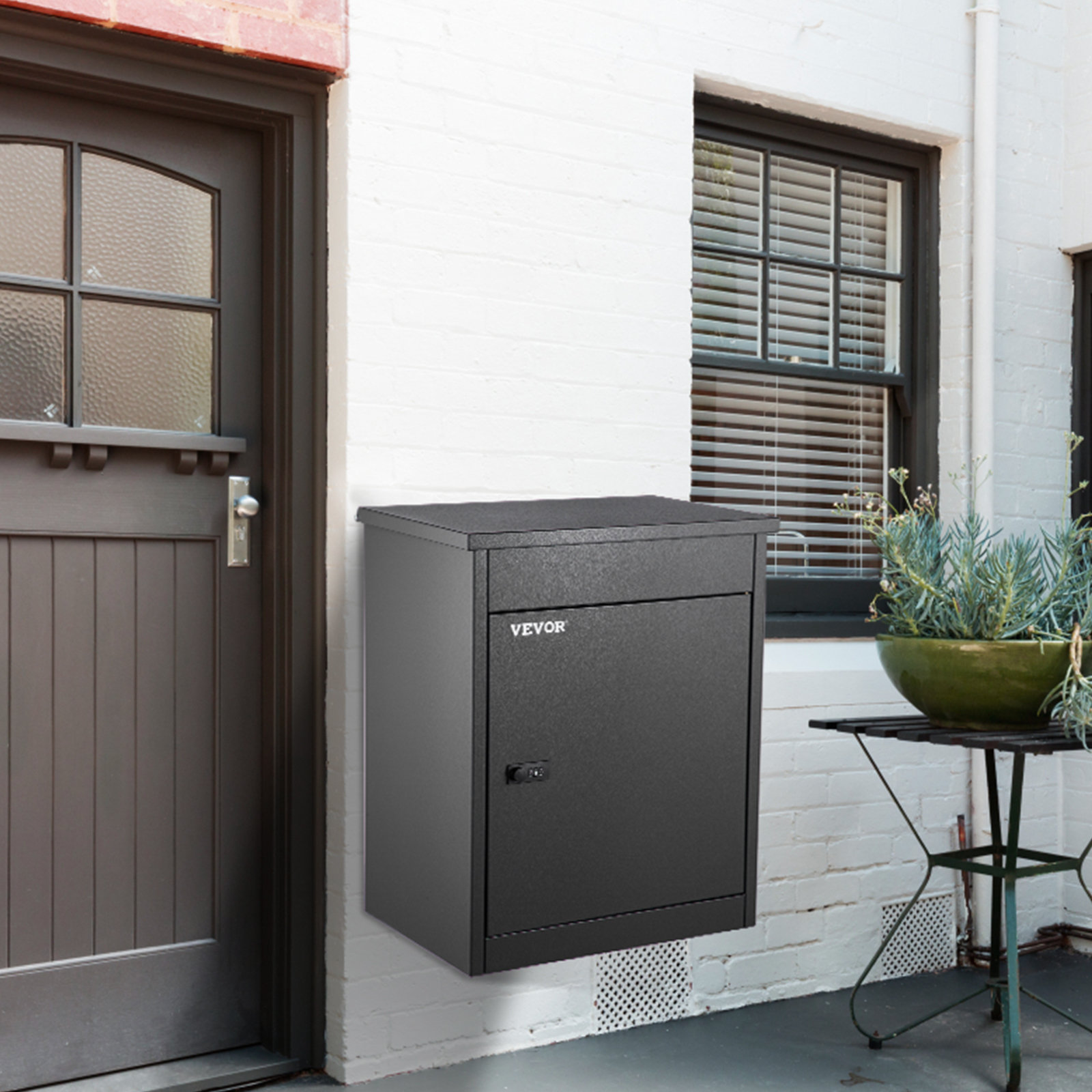 VEVOR Parcel Drop Box Package Mailbox Porch Express with Lockable ...