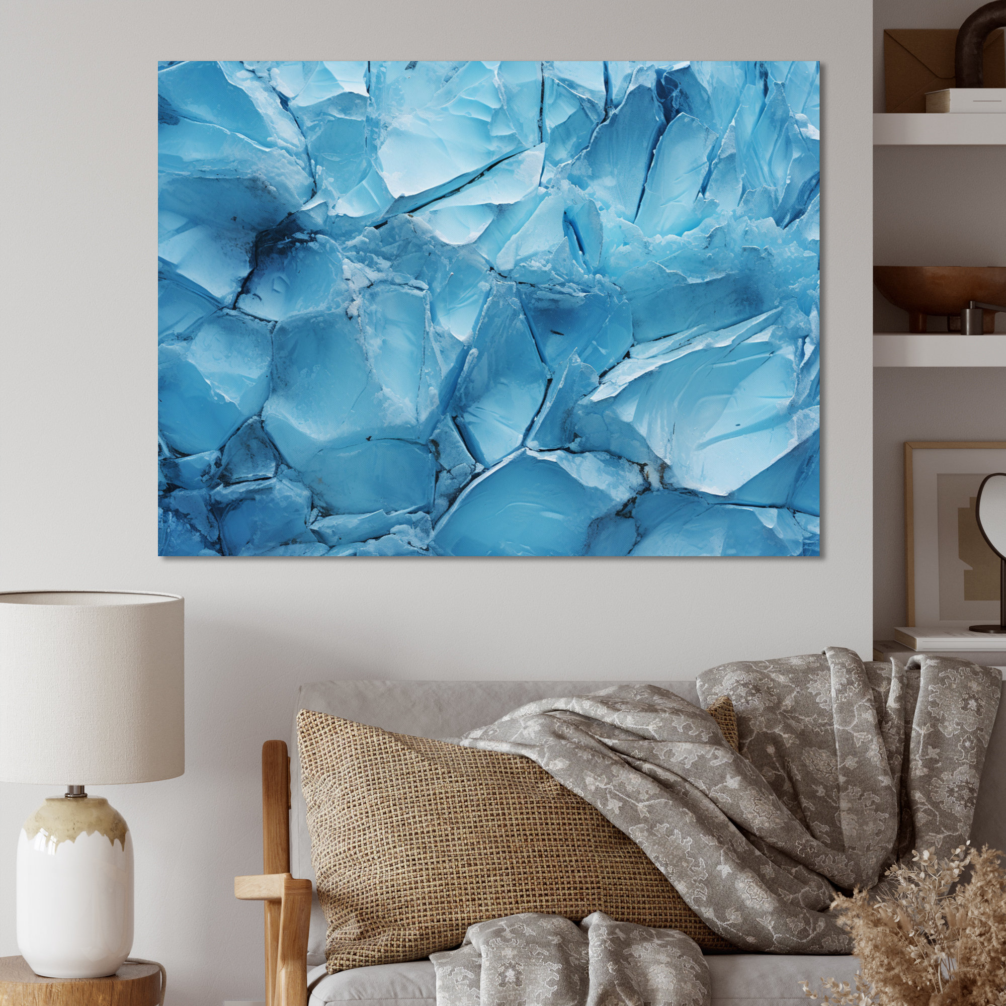 Wrought Studio™ Alaska Glacial Embrace - Print on Canvas | Wayfair