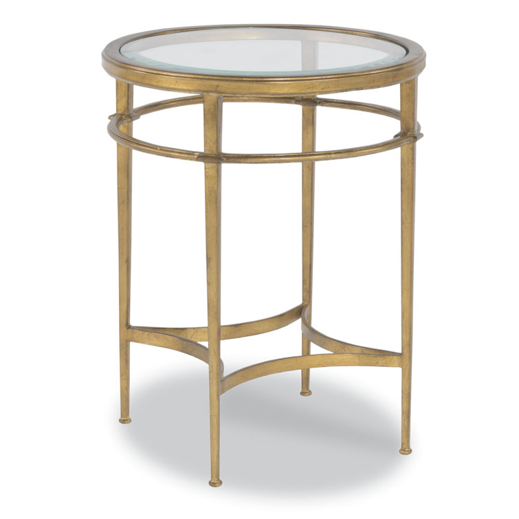 WoodbridgeFurniture Madeline Glass Top End Table & Reviews | Wayfair