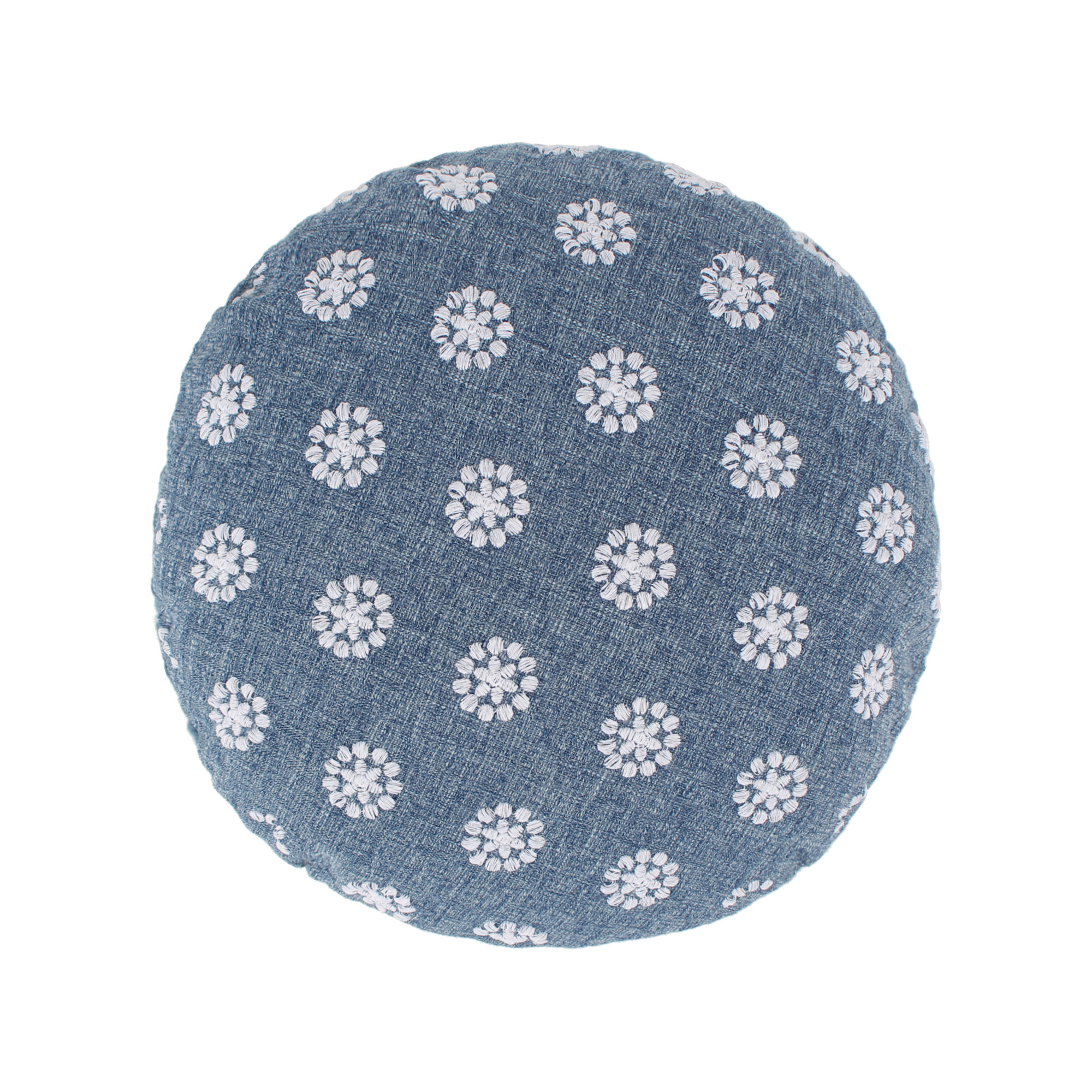 Levtex home Nadita Floral Blue Round Pillow | Wayfair
