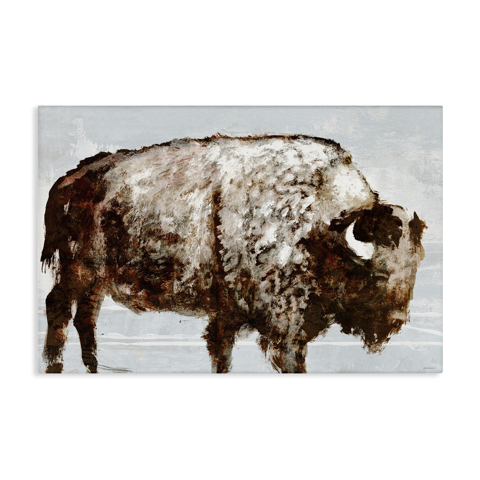 Union Rustic Abstract Buffalo Impression Canvas Wall Art by Dan Meneely ...