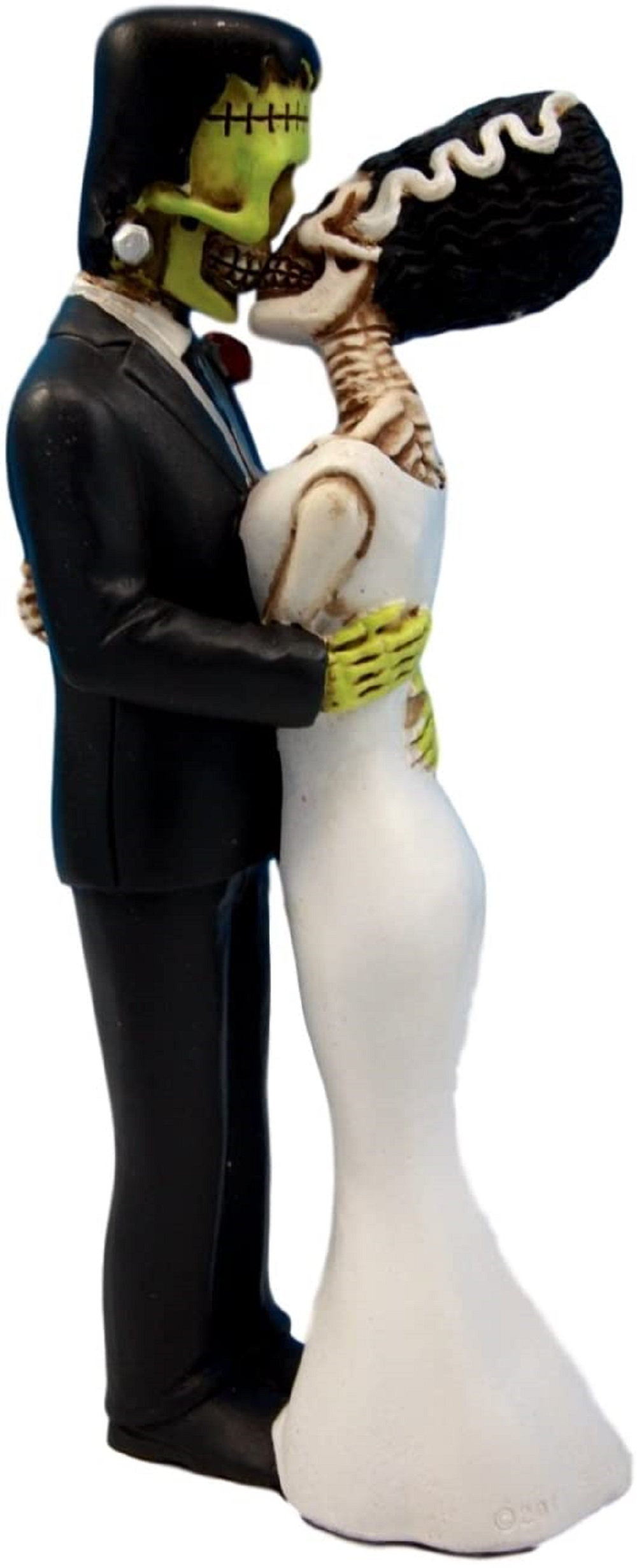 The Holiday Aisle® Ebros Day Of The Dead Wedding True Love Kiss Skeleton Frankenstein Skull ...