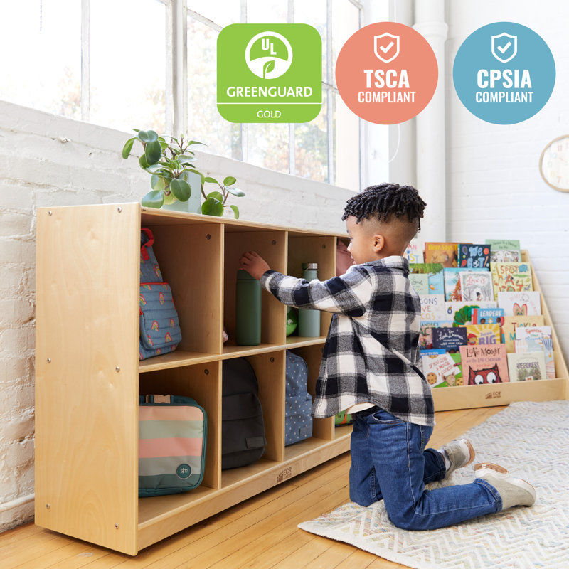 ECR4Kids 8-Compartment Mobile Backpack Storage Cabinet, Classroom ...