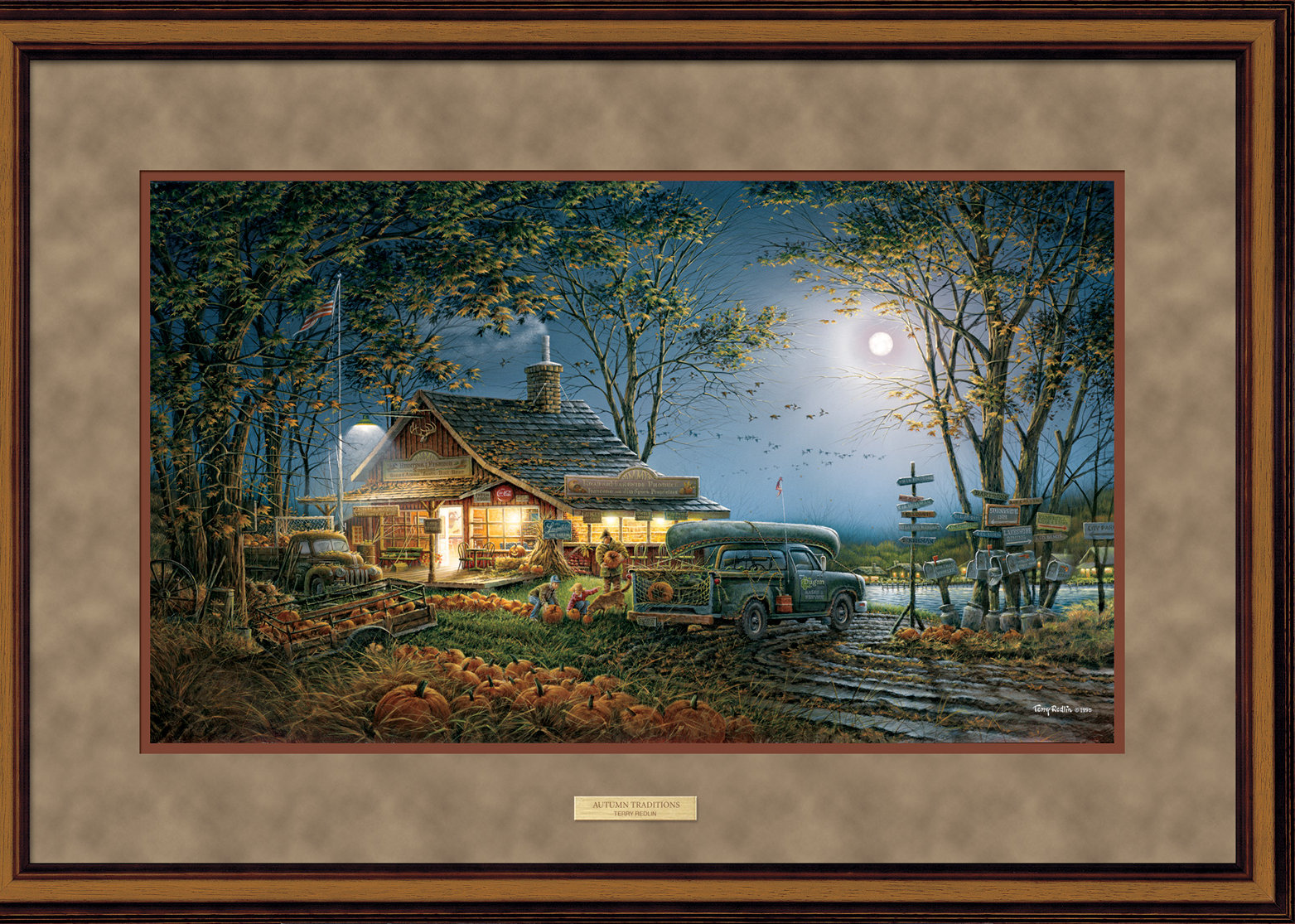 Wild Wings Autumn Traditions by Terry Redlin Framed Painting Print ...
