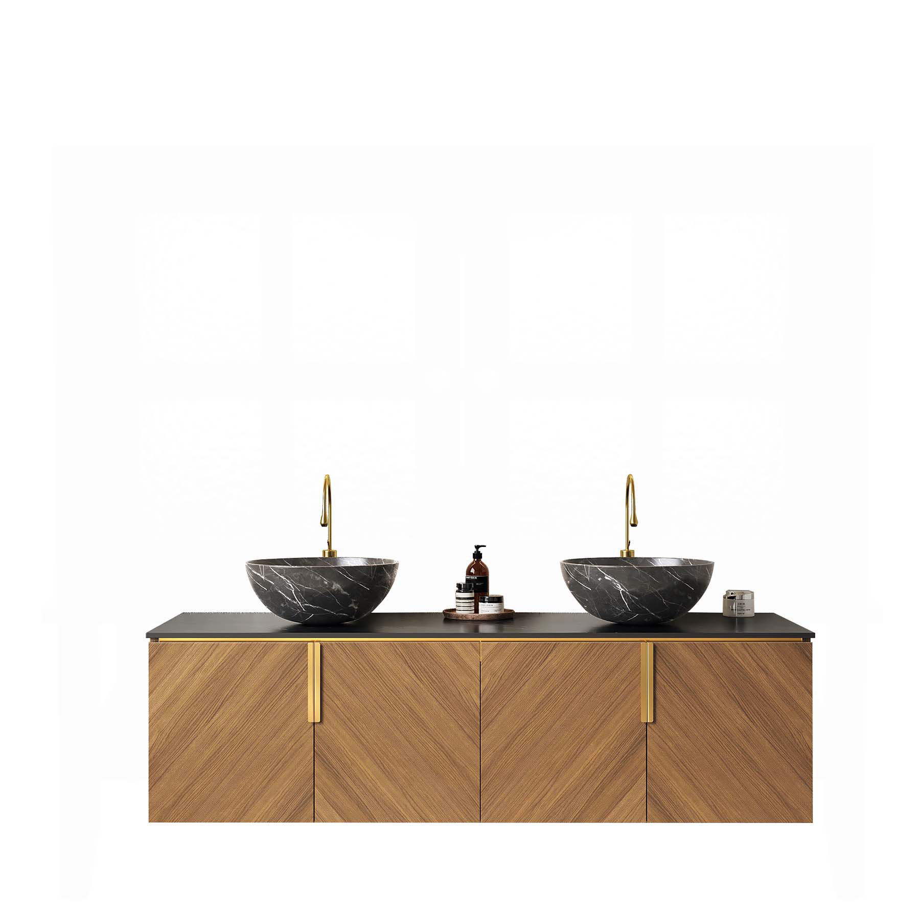 CARPET DESIGN UNLIMITED 2015 LLC Modern Wall-Mounted 60-Inch Bathroom ...