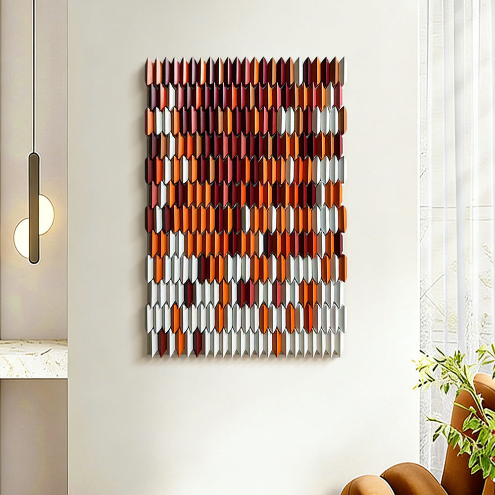 Orren Ellis Simple three-dimensional geometric art wall decor | Wayfair