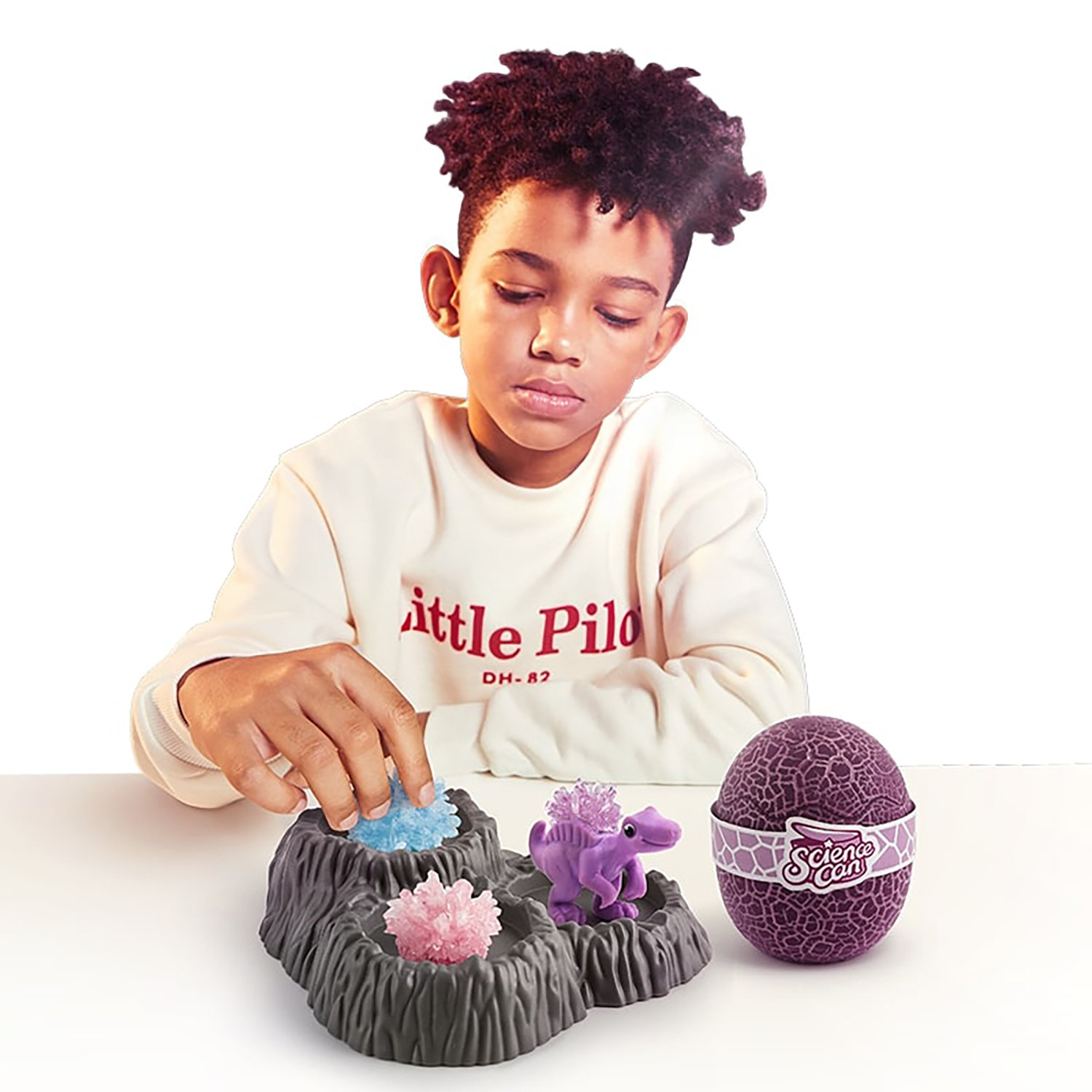Hape: Science Can: Crystal Dinosaur Growing Kit - Edaphosaurus ...