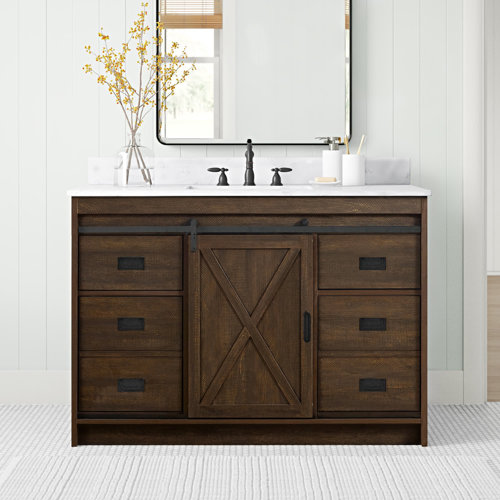 Brown Bathroom Vanities You'll Love | Wayfair