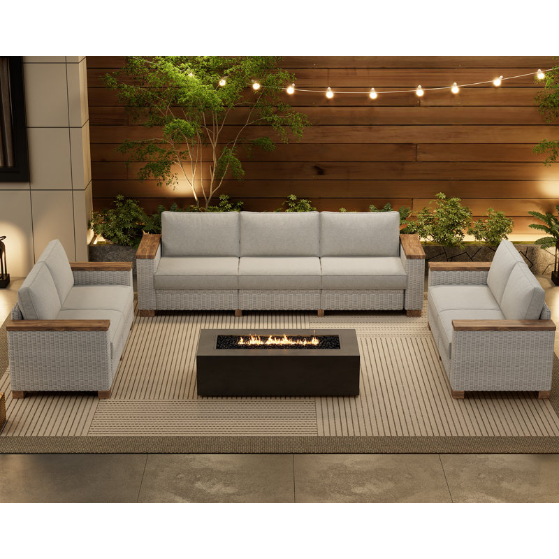Latitude Run® Akosh 7 Piece Sofa Seating Group With Cushions & Reviews ...