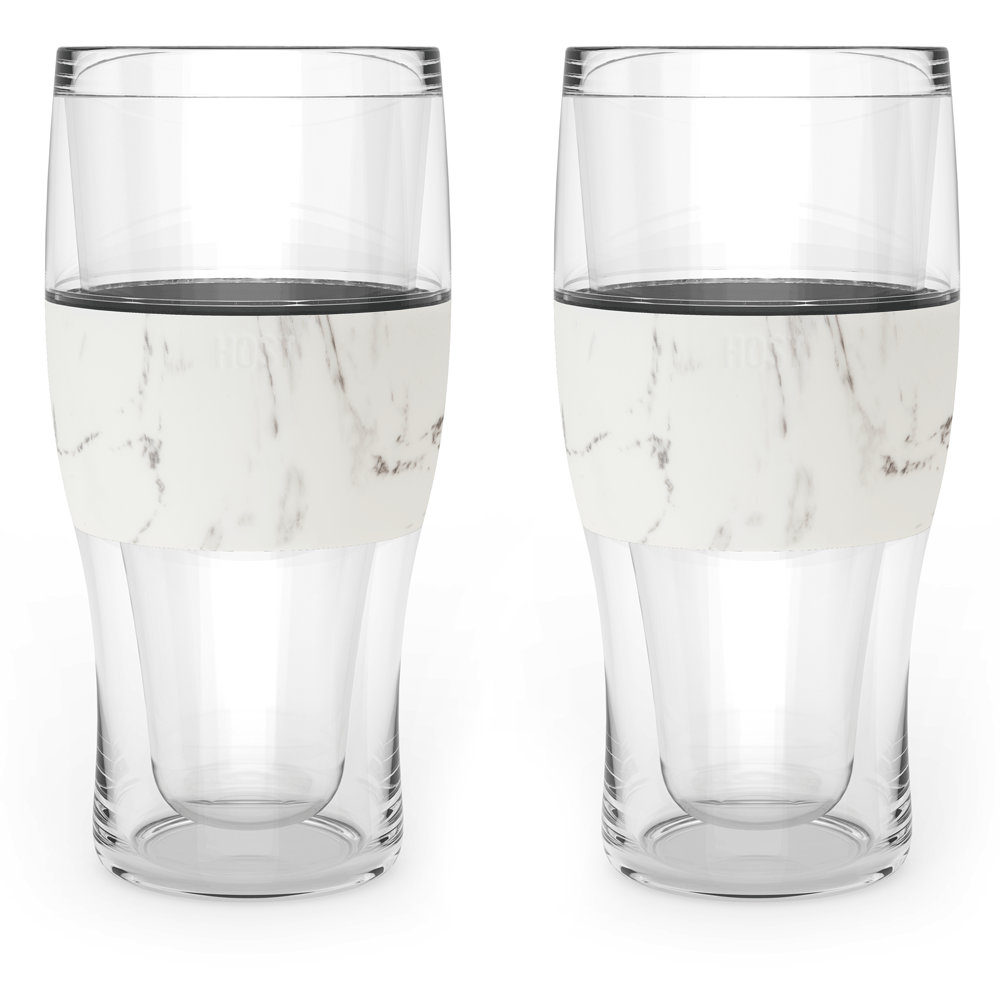 Host FREEZE Beer Glasses, Frozen Beer Mugs, Freezable Pint Glass Set ...