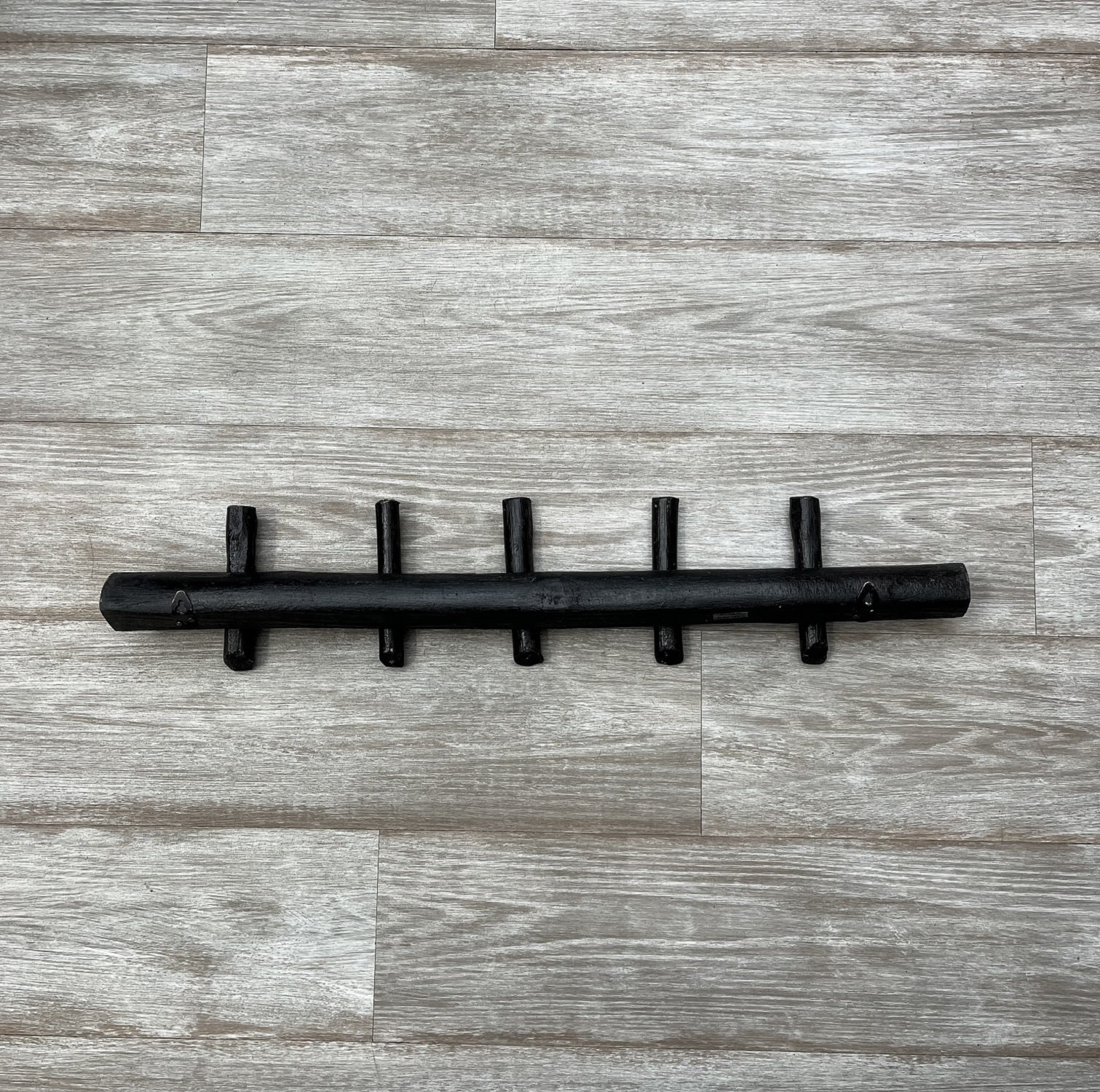 Gracie Oaks Aly Manufactured Wood 5 - Hook Wall Hook in Black | Wayfair