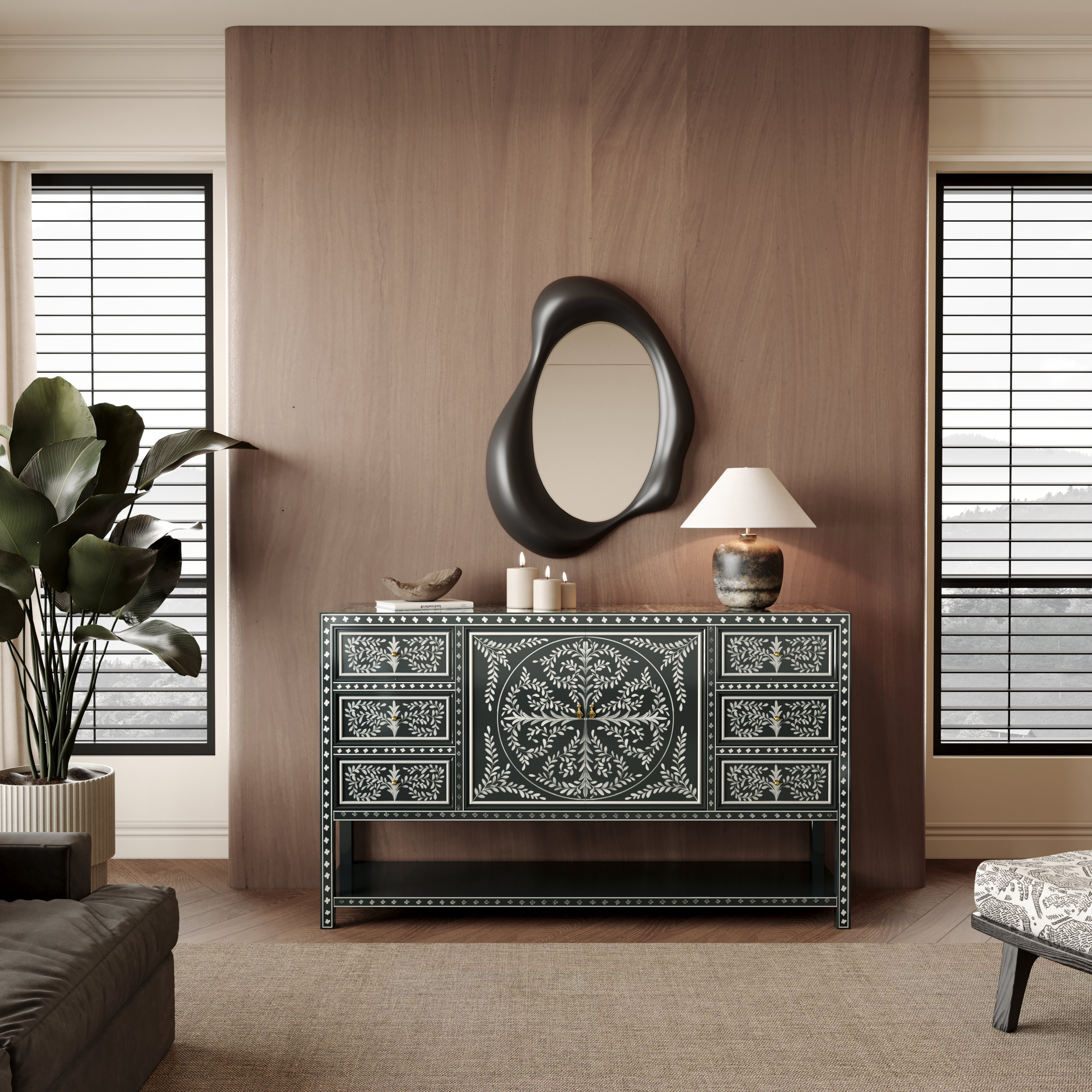 ornateoasiss Hand - painted Decorative Sideboard - Wayfair Canada