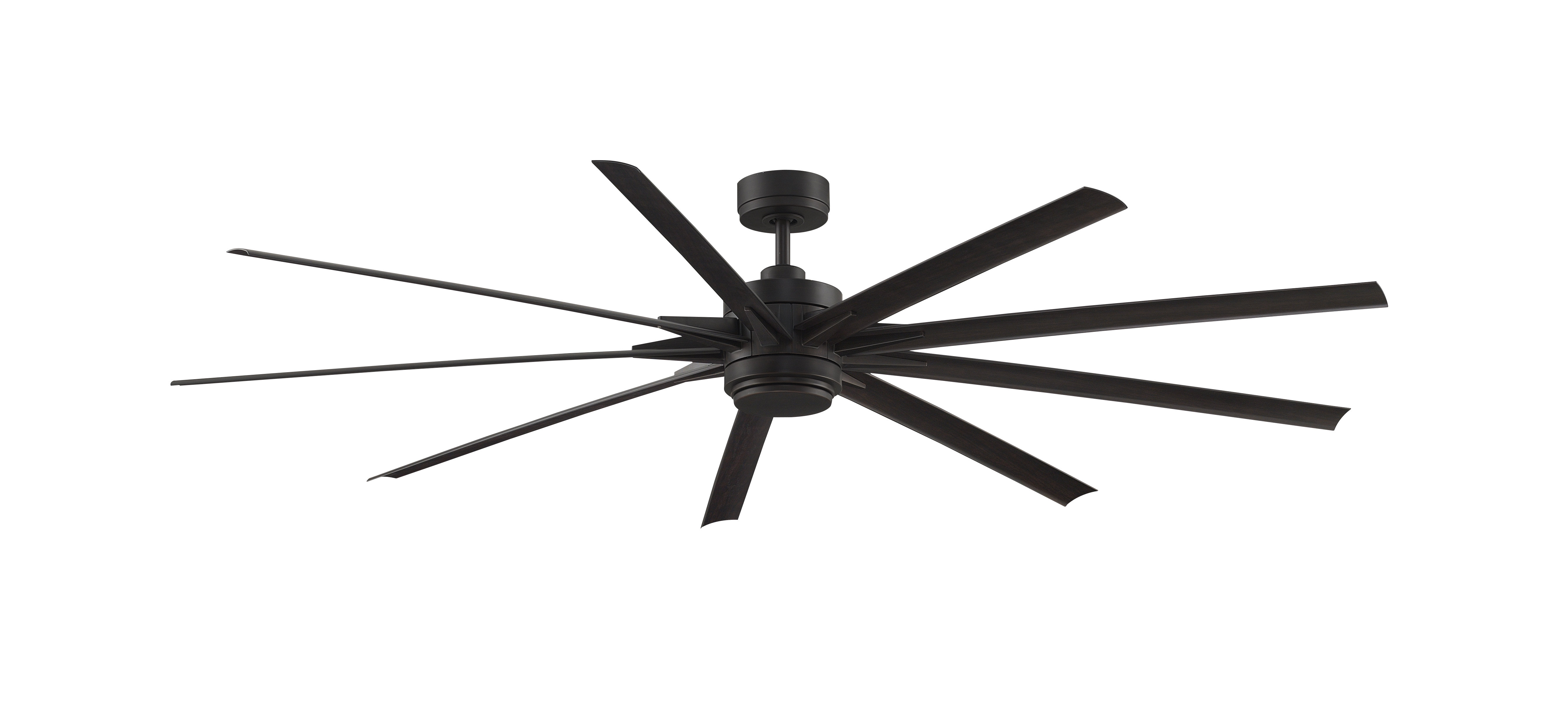 Fanimation 84" Odyn 9 - Blade Outdoor LED Standard Ceiling Fan with ...