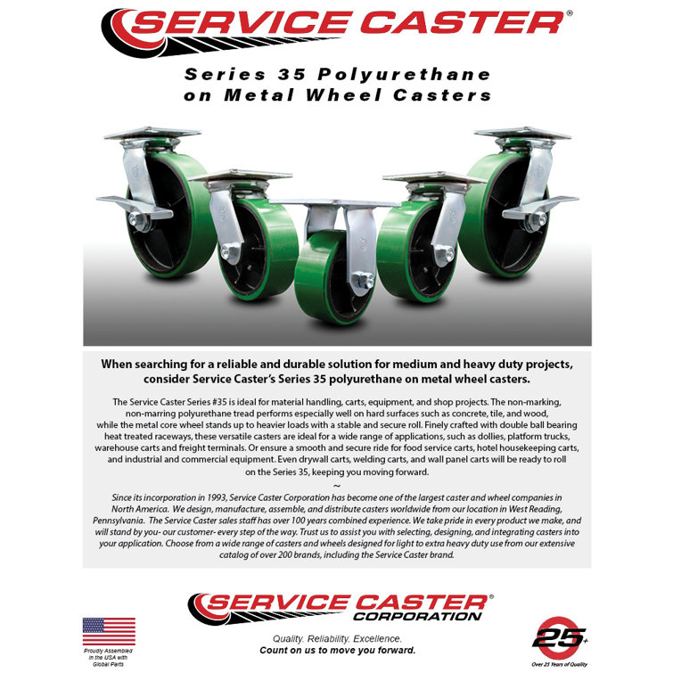 Service Caster Heavy Duty Casters - Wayfair Canada