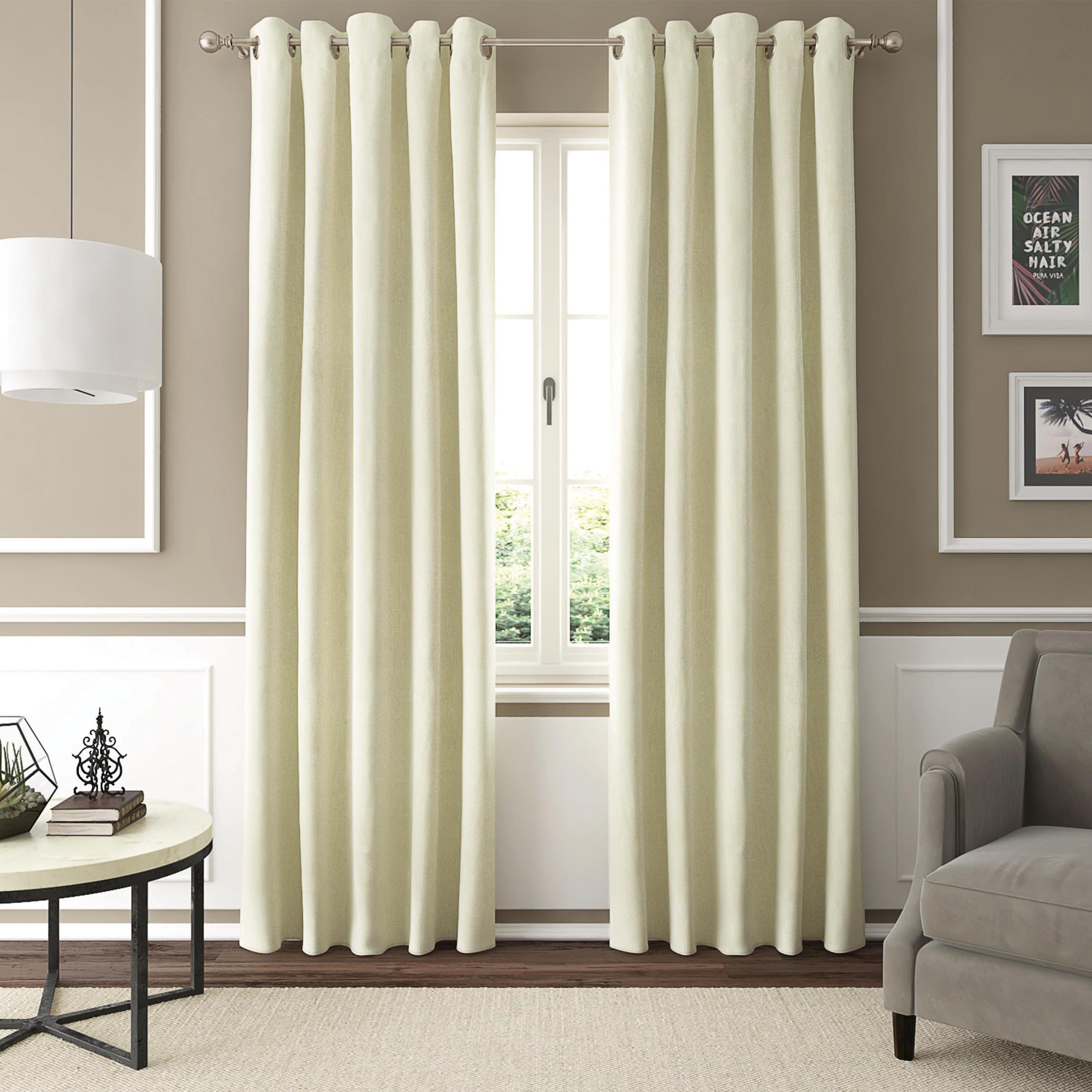 Latitude Run® Cotton Blend Curtain | Wayfair
