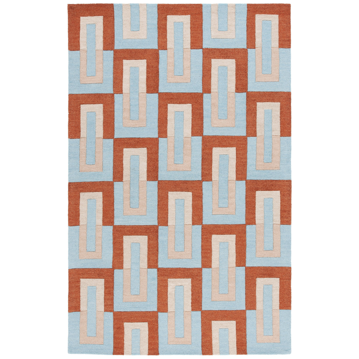 Latitude Run® Nickonovitz Hand Tufted 80% Wool, 20% Cotton Geometric ...