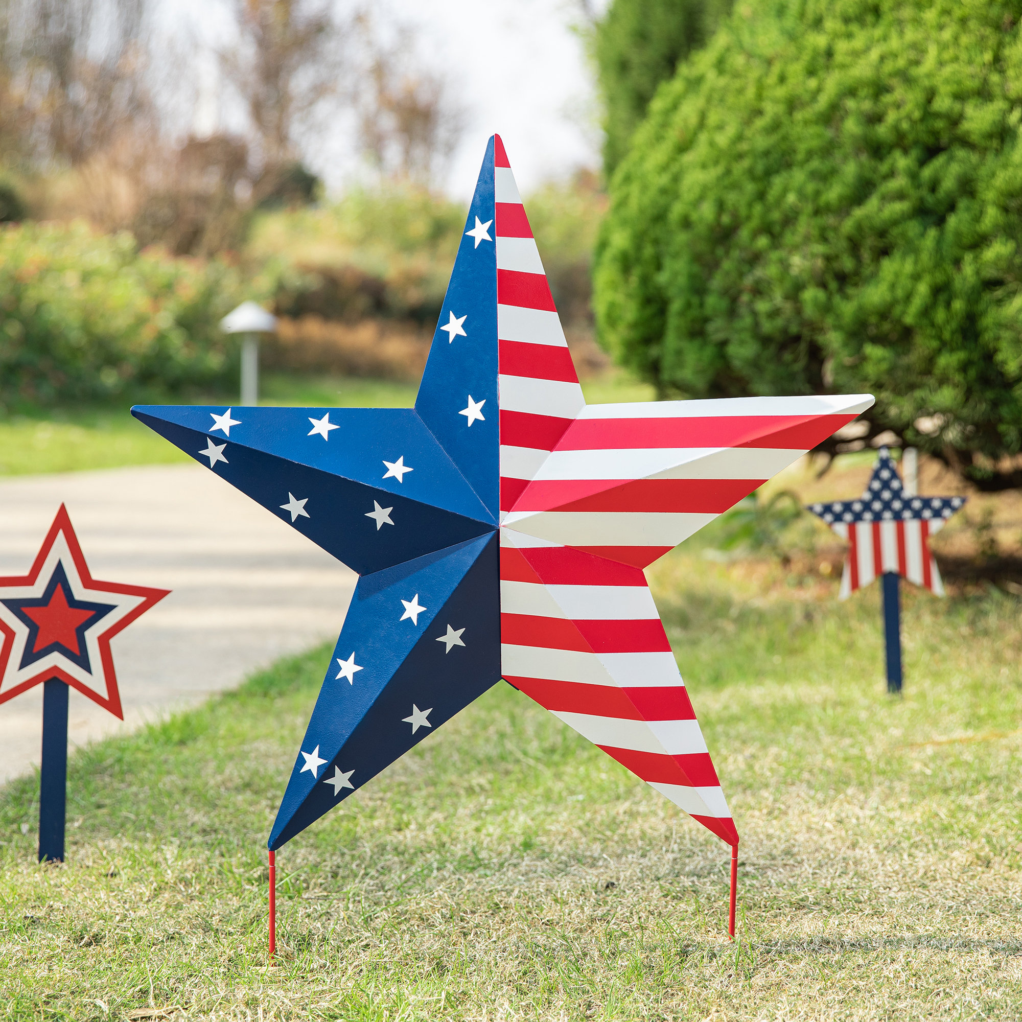 The Twillery Co. Hayman Patriotic American Garden Stake & Reviews | Wayfair