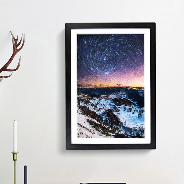 East Urban Home Star Swirls over the Dolomites in Italy - Picture Frame ...